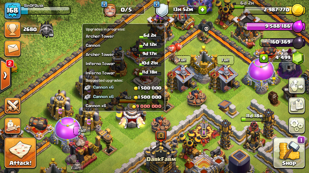 Main base showcase (1/7/2017) – Clash Guides With Dusk