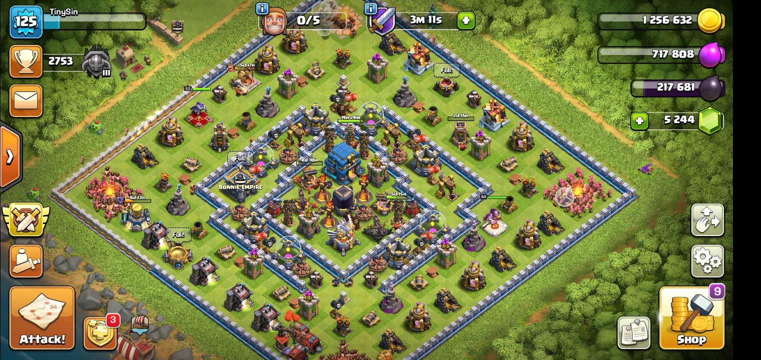 Day 279, maxed TH11 walls – Clash Guides With Dusk